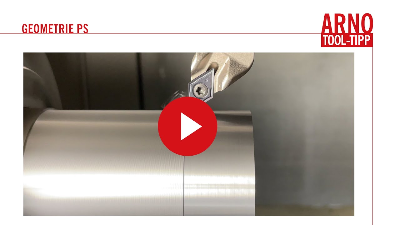 ISO turning with PS geometry | ISO-Drehen mit der Geometrie -PS - YouTube