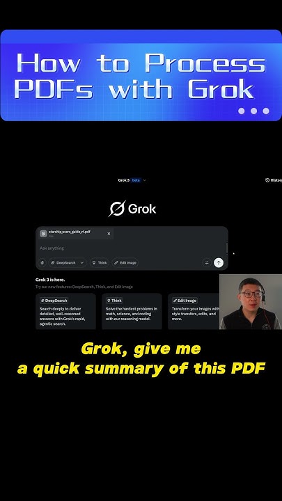 How to Process PDFs with Grok AI: 3-Minute Tutorial - YouTube