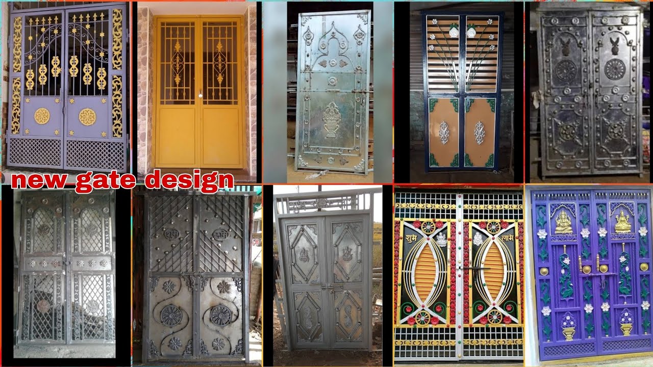 new sata gate design/long gate design/steel gate design grill gate ...