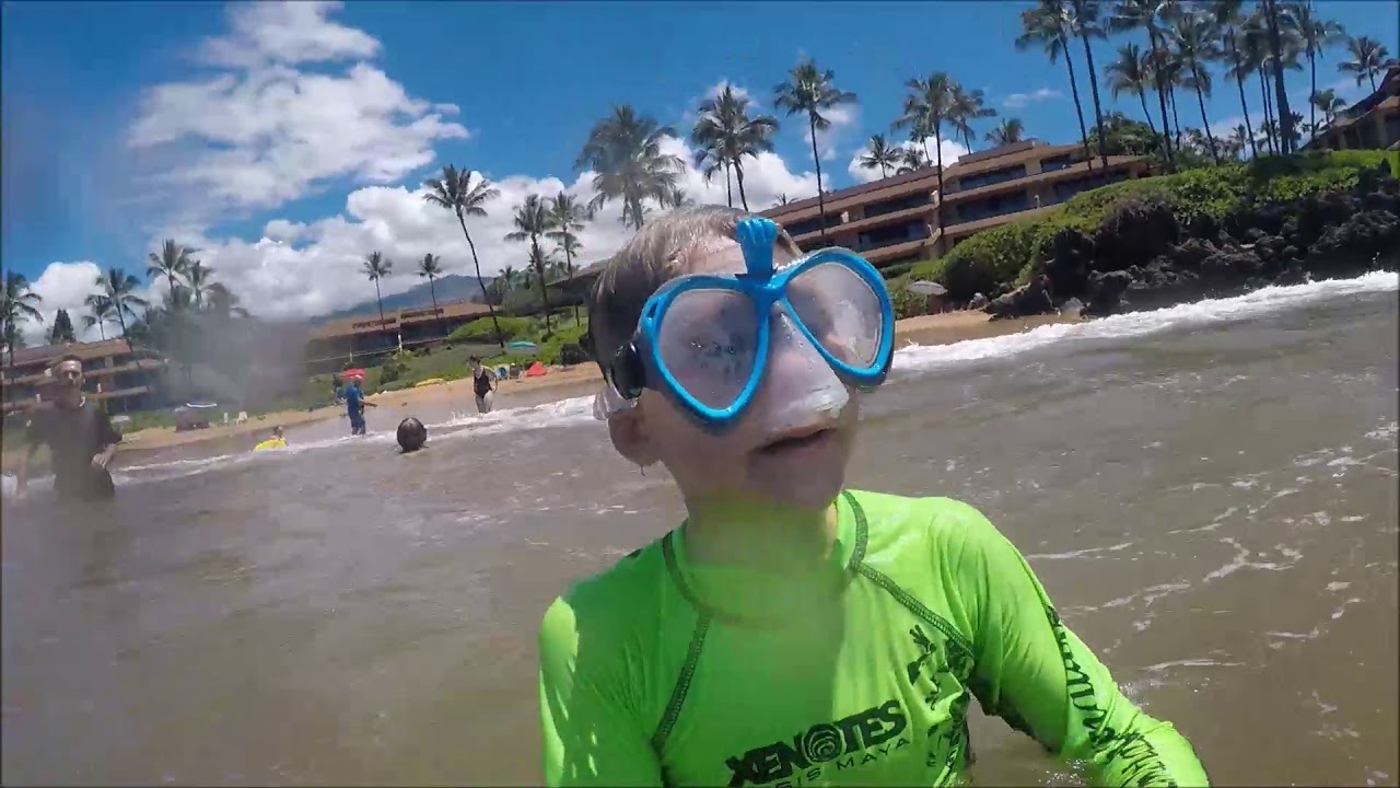 Kaleb Get's Rocked by Waves - YouTube