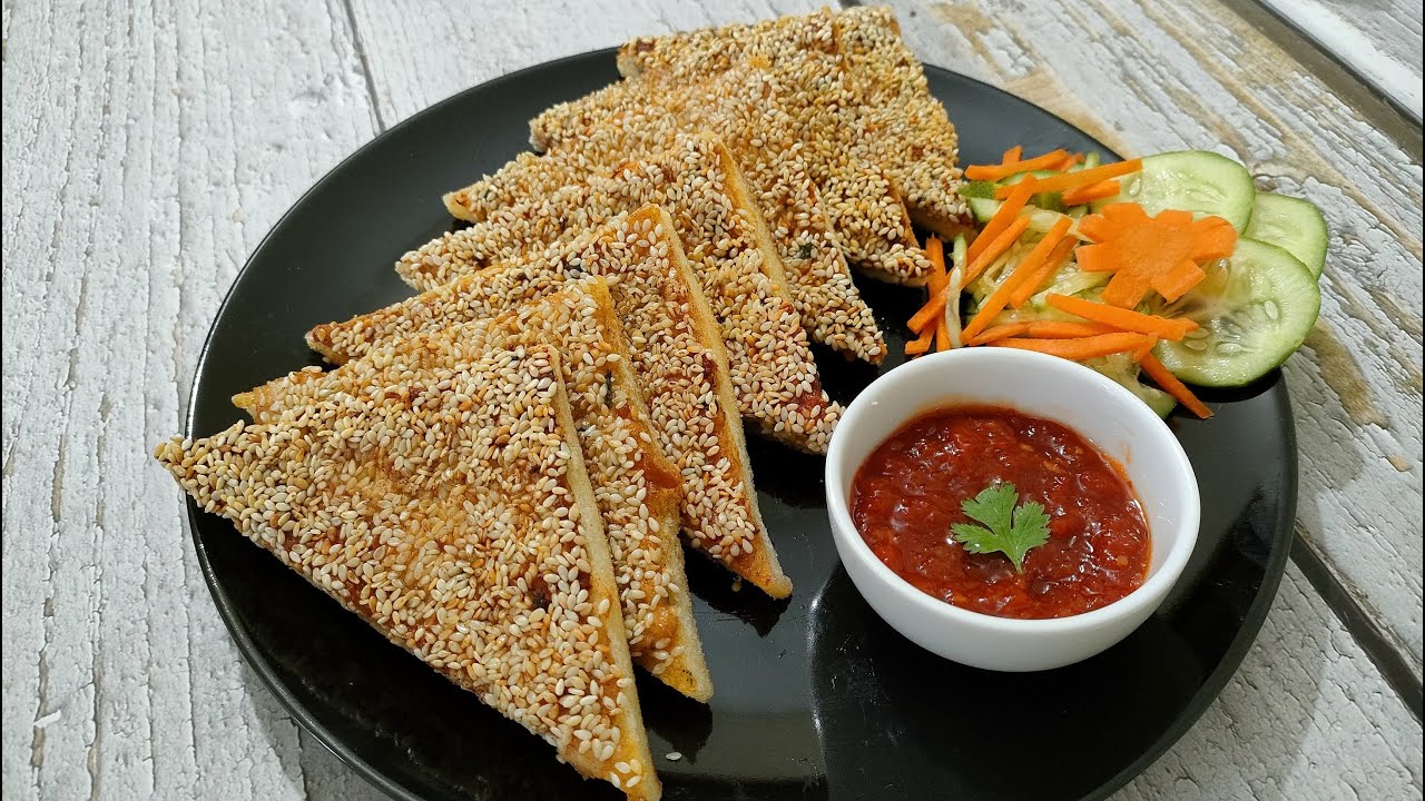 Chicken Toast Recipe । Crispy Chicken Toast । Toast Recipe । Bread ...