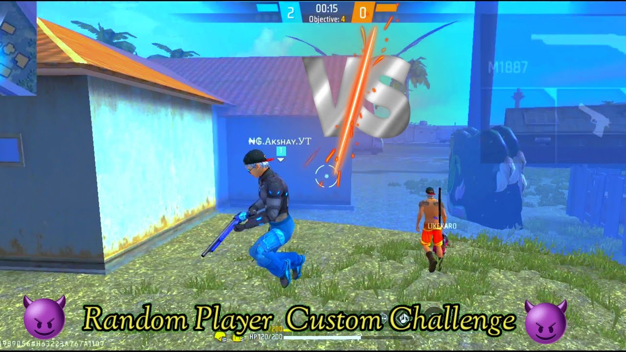 Random Player Challenge Me 1 vs 1 Custom Room || Powerful Gameplay 💪 ...
