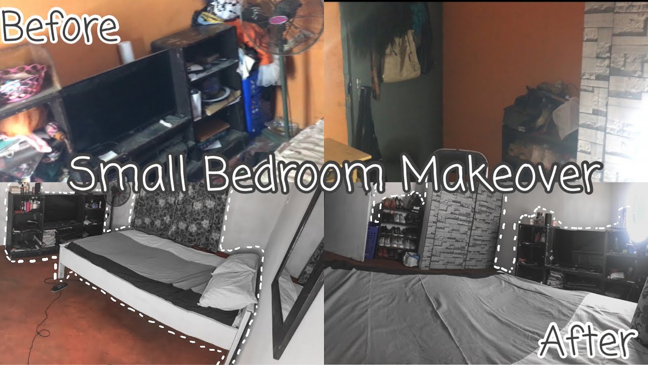 EXTREME SMALL BEDROOM MAKEOVER| BEDROOM TRANSFORMATION - YouTube
