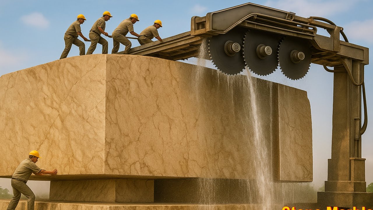 Incredible Marble Factory 2025 From Mountain to Marble | Huge Truck ...