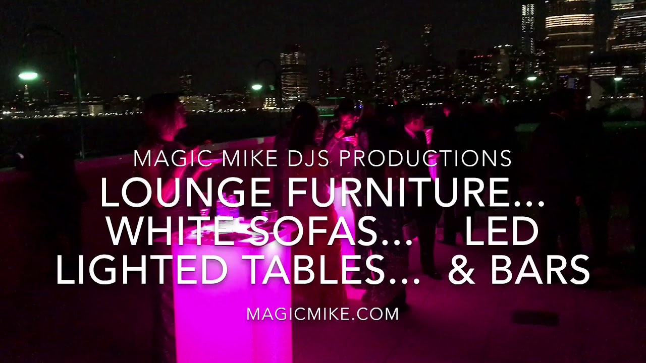 Lounge Furniture Set Ups / Themes - Magic Mike Productions - YouTube