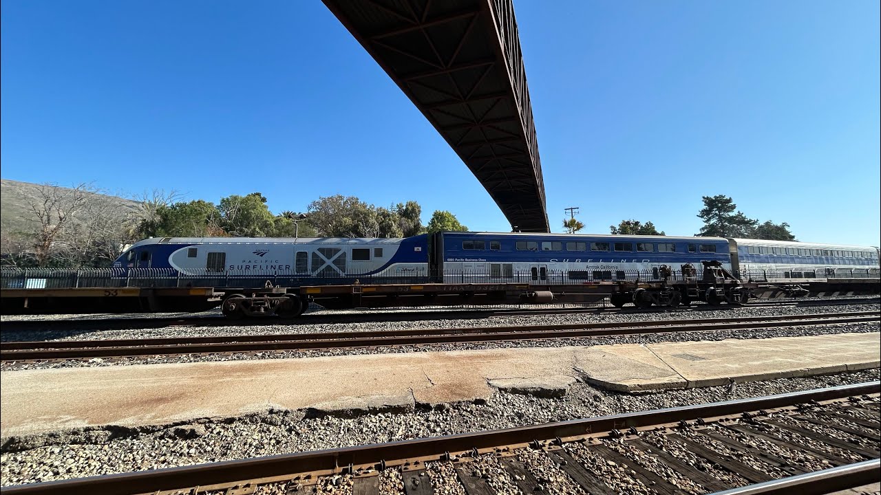 Riding the Amtrak Pacific surfliner from Goleta to San Luis Obispo and ...