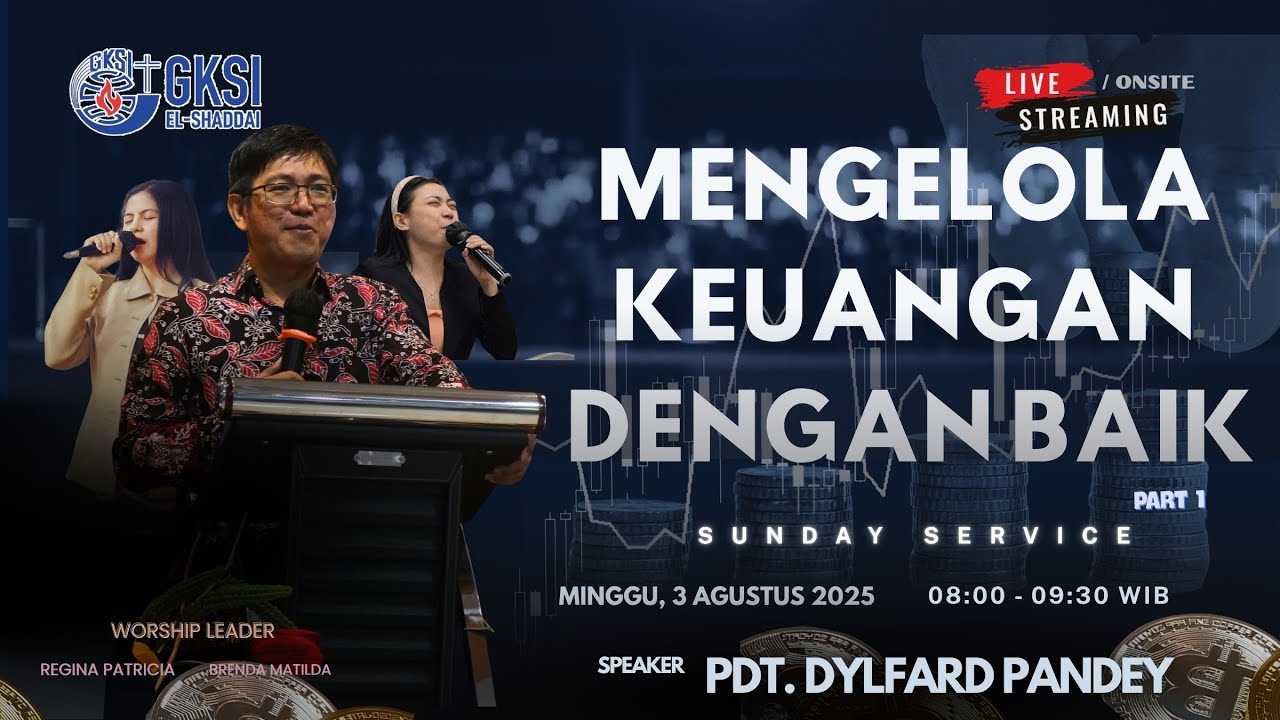 LIVE - Streaming Ibadah Minggu GKSI EL-SHADDAI | 3 Agustus Pdt. Dylfard ...