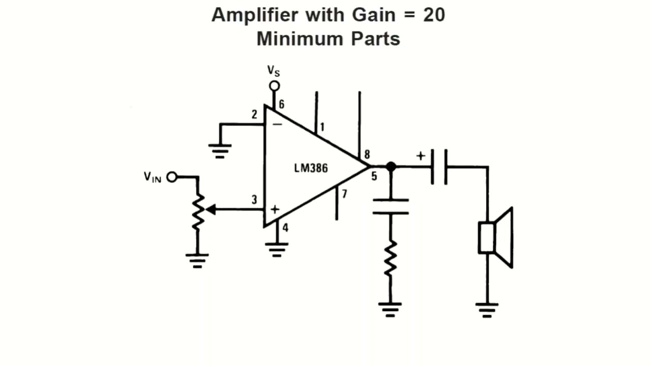 Amplificador LM386 - Amplificador de Audio - YouTube