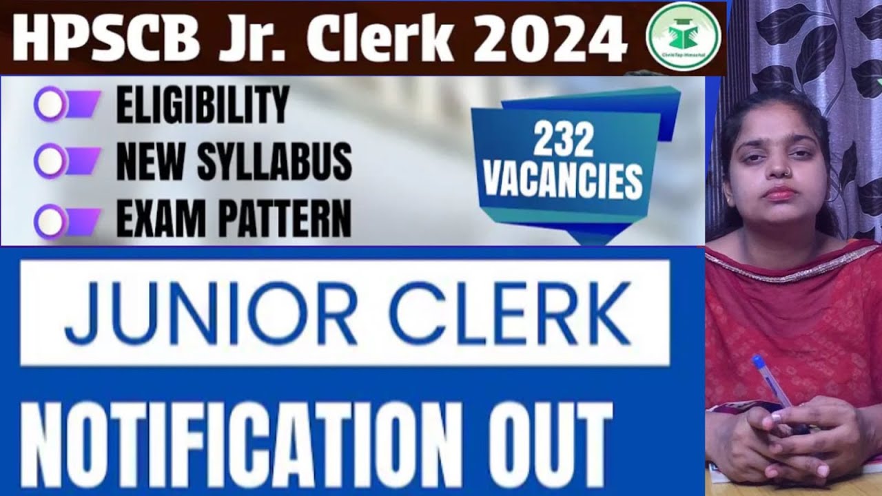 HPSCB Junior Clerk Recruitment 2024 | Himachal Pradesh State ...