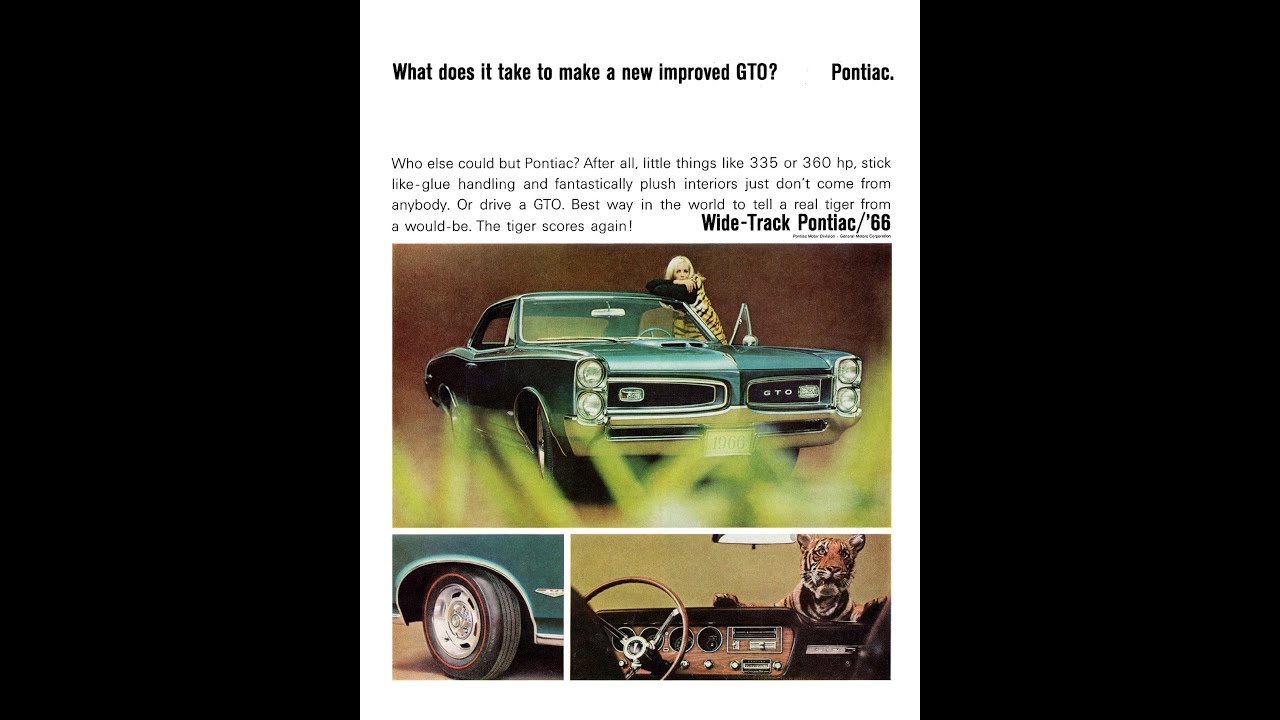 1966 Pontiac GTO commercial - YouTube
