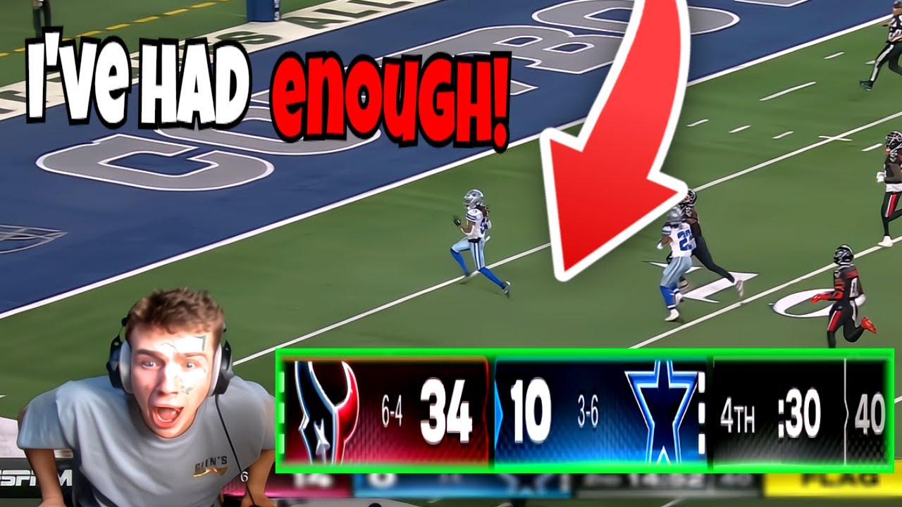 Cowboys Fan Reacts To Houston Texans vs. Dallas Cowboys Game Highlights ...
