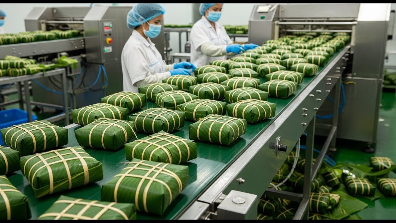 Inside a Banh Chung Export Factory You’ve Never Seen Before - YouTube