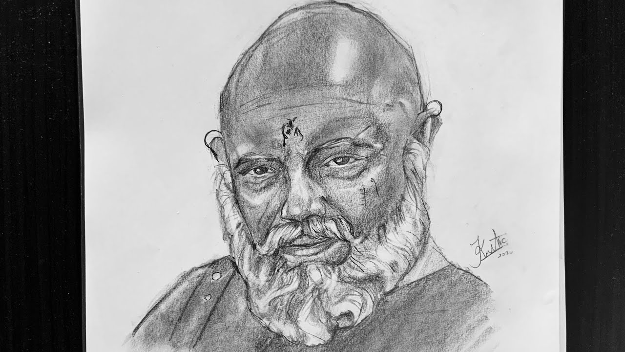Drawing Kattapa ( Sathyaraj ) | Bahubali | Artolic #drawing #sathyaraj ...