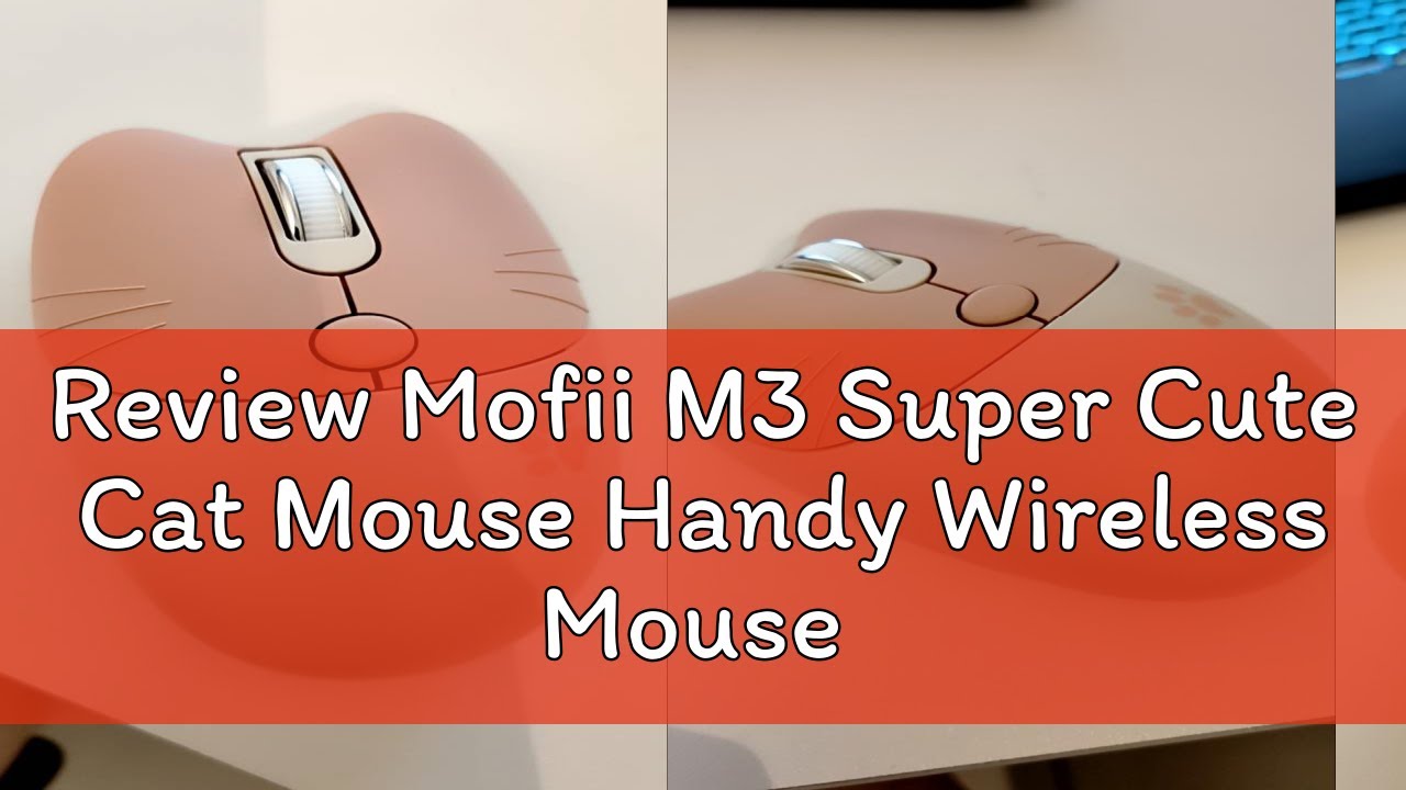Review Mofii M3 Super Cute Cat Mouse Handy Wireless Mouse - YouTube