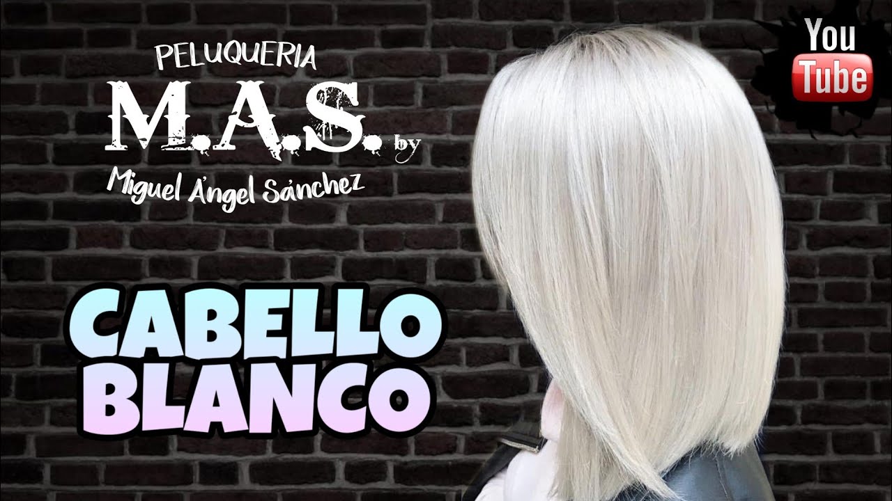 Cabello Blanco Plata, Como Decolorar el Cabello y Cuidados - YouTube