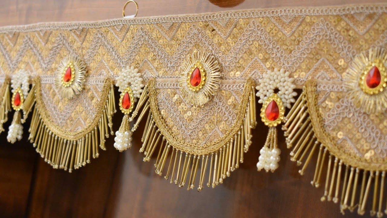 Designer Toran Making At Home || Bandanwar || Trending Door Hanging ...