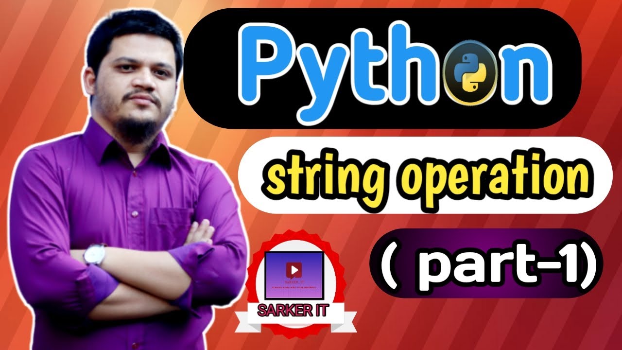 Python String Operation Part 1 Python Programming For Beginners Youtube 9742