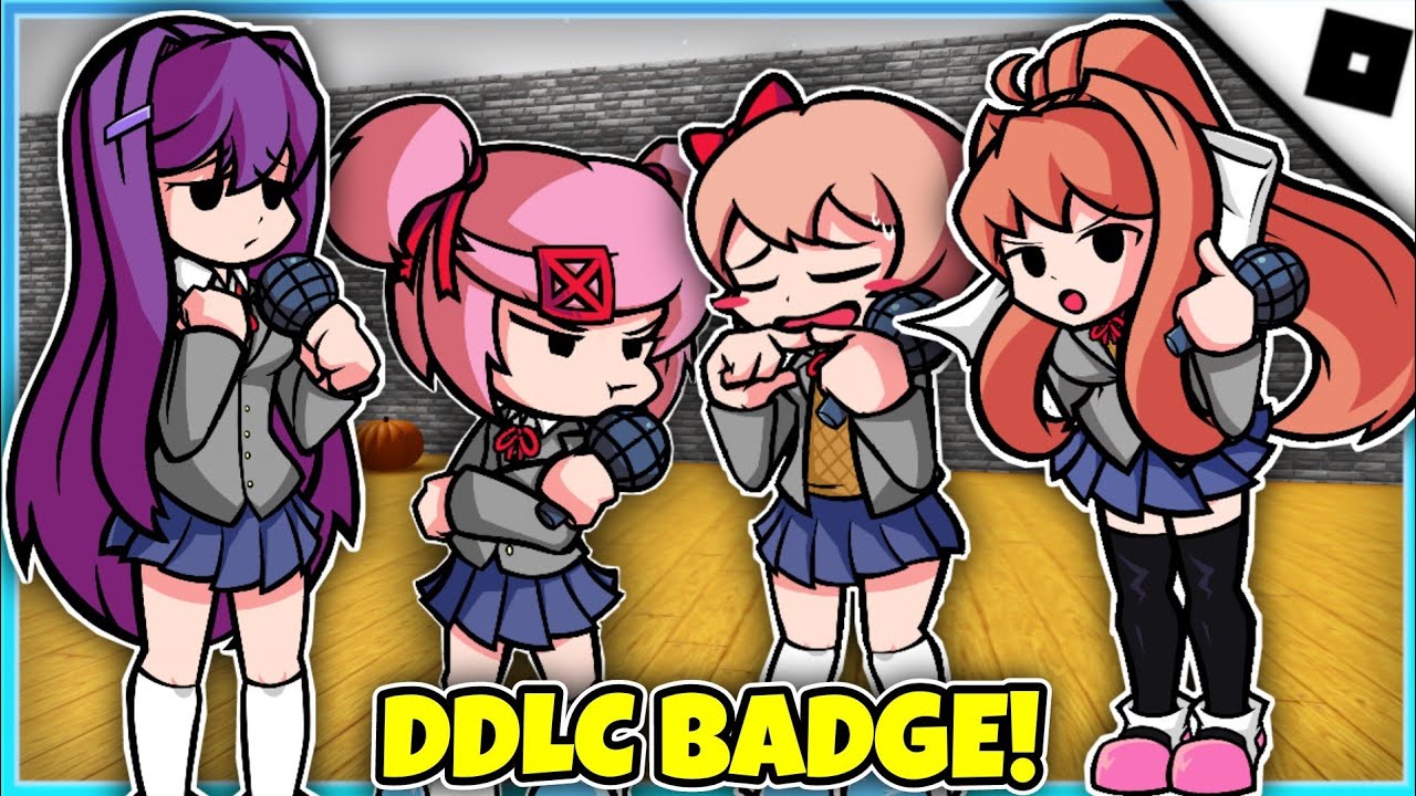 How to get "DDLC" BADGE + DDLC MORPHS in friday night roleplayn ...