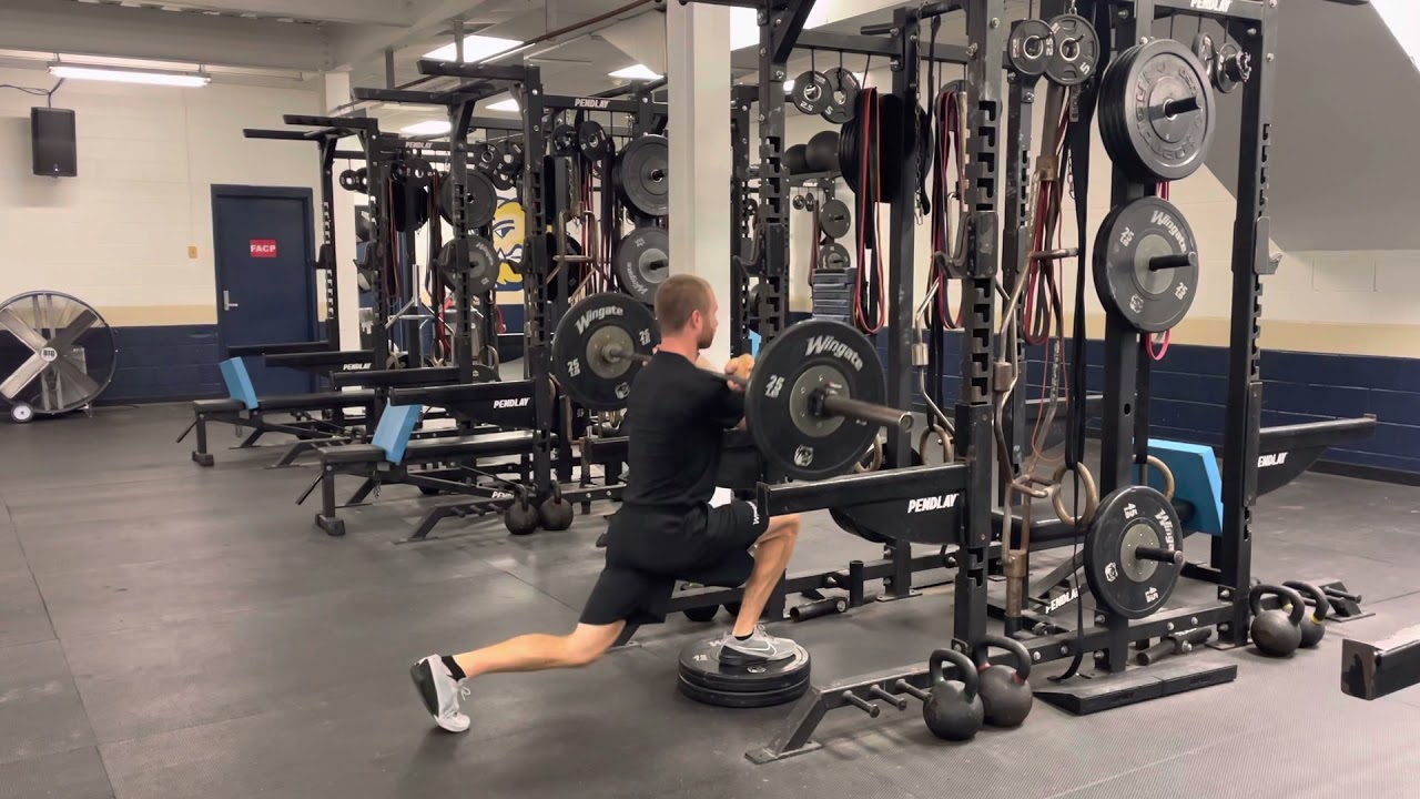 BB FFE Reverse Lunge (Front Rack) - YouTube