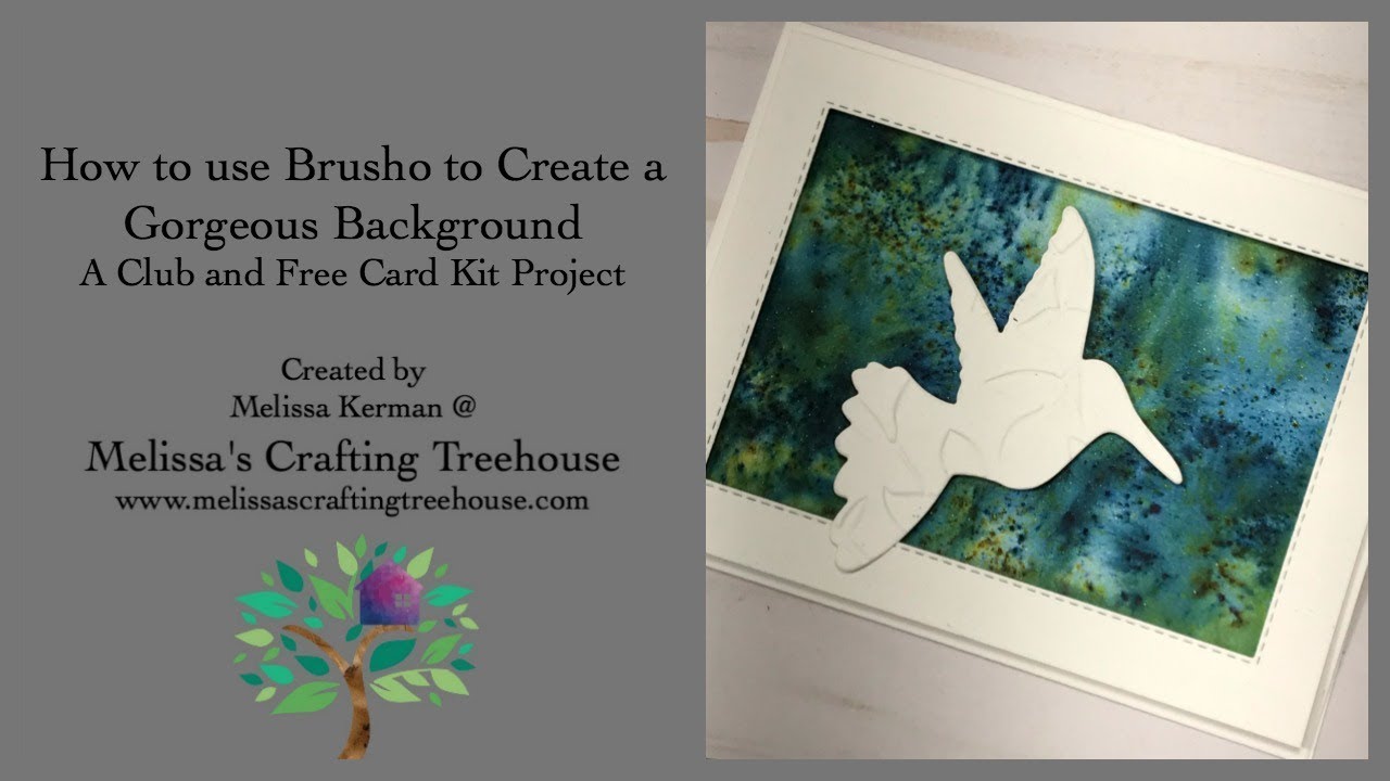 How To Use Brusho for Backgrounds - A Club & Free Card Kit Project ...
