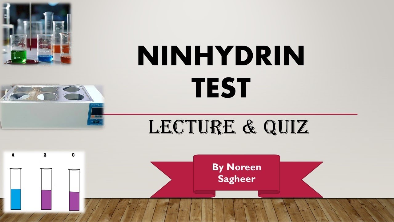 Ninhydrin test #biochemistry - YouTube
