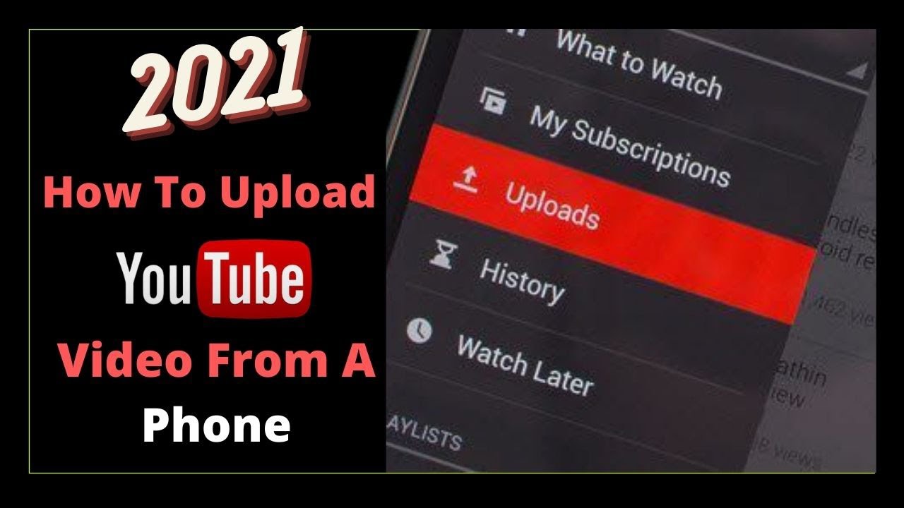 How to uploads youtube videos from a phone । how to upload videos on ...