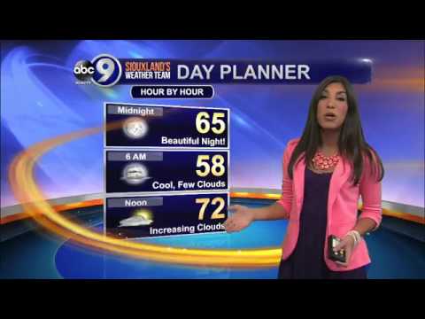 Elisa Raffa - KCAU-TV ABC9 Weather, Sunday 9/27/15