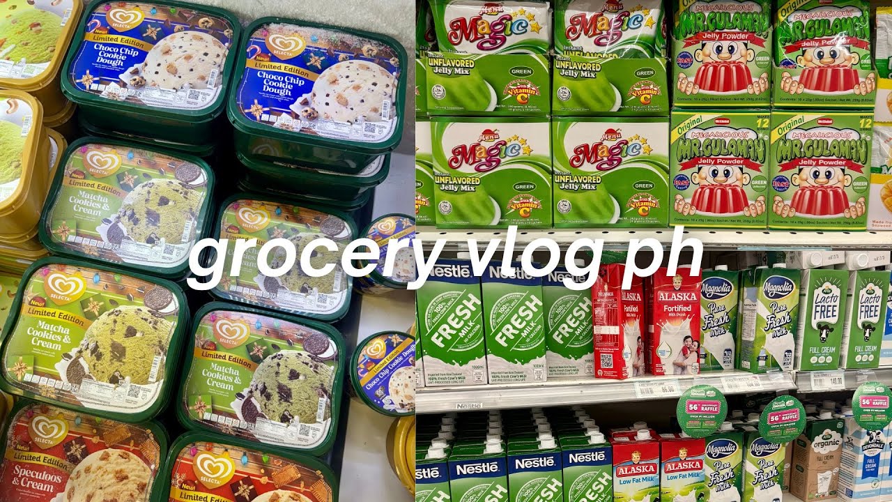 GROCERY VLOG PH 🍔 realistic grocery shopping, monthly essentials, life ...