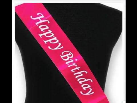 How To Make a Birthday Sash At Home|DIY Birthday Sash |5 minutes sash ...
