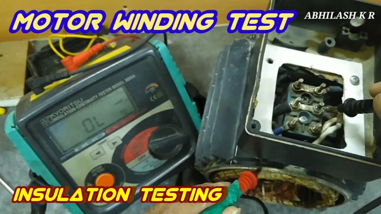 Motor Testing with Megger | Motor Resistance Test - YouTube