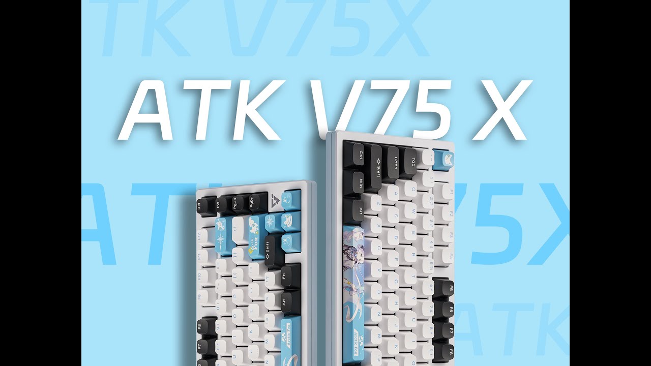 【V75X】低延迟半铝75%电竞键盘，VGN又来教友商做键盘了 - YouTube