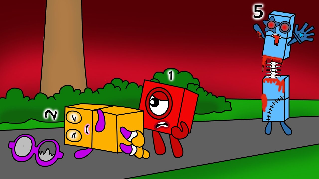 Numberblocks 2 scared to fall NB 1 give help - Numberblocks Fanmade ...