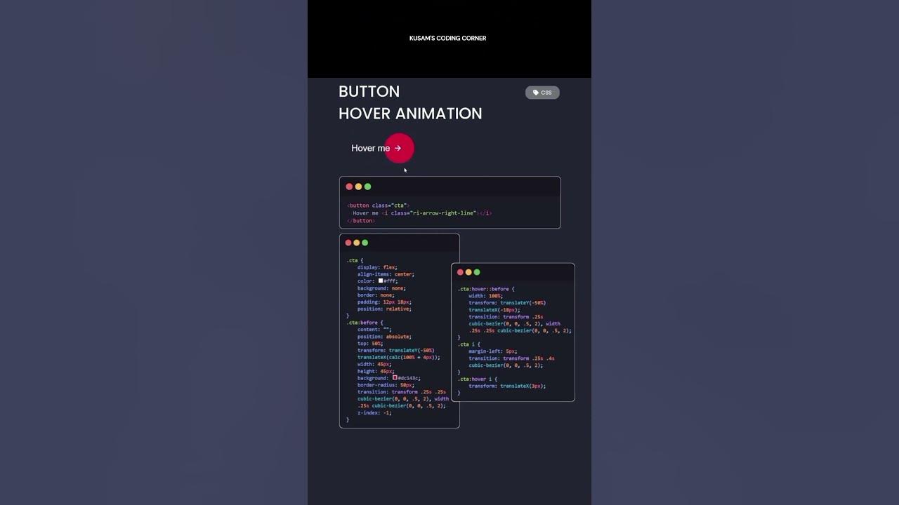 7/100 Shorts Hover animations|| animation and effects using HTML, CSS, and JavaScript. #shorts ...