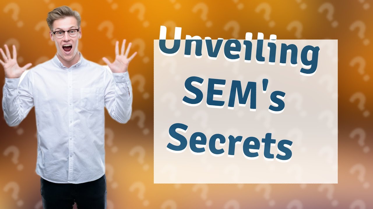 How Does a Scanning Electron Microscope (SEM) Work? - YouTube