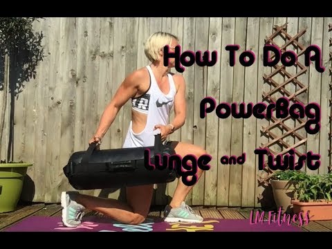 How to do a Powerbag Lunge & Rotation - YouTube
