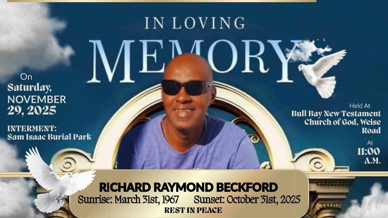 Thanksgiving Service for the Life of Richard Raymond Beckford - YouTube