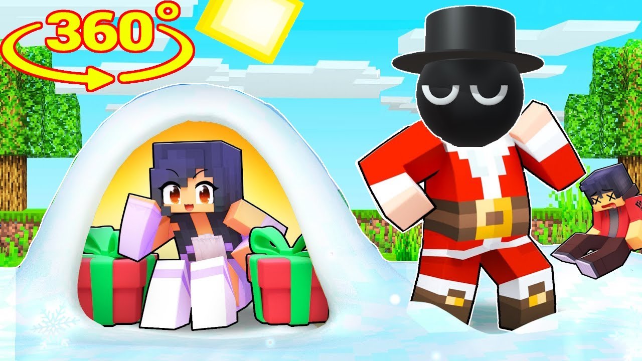 How Aphmau Saved New Year from SPRUNKI SANTA in Minecraft 360°!? - YouTube