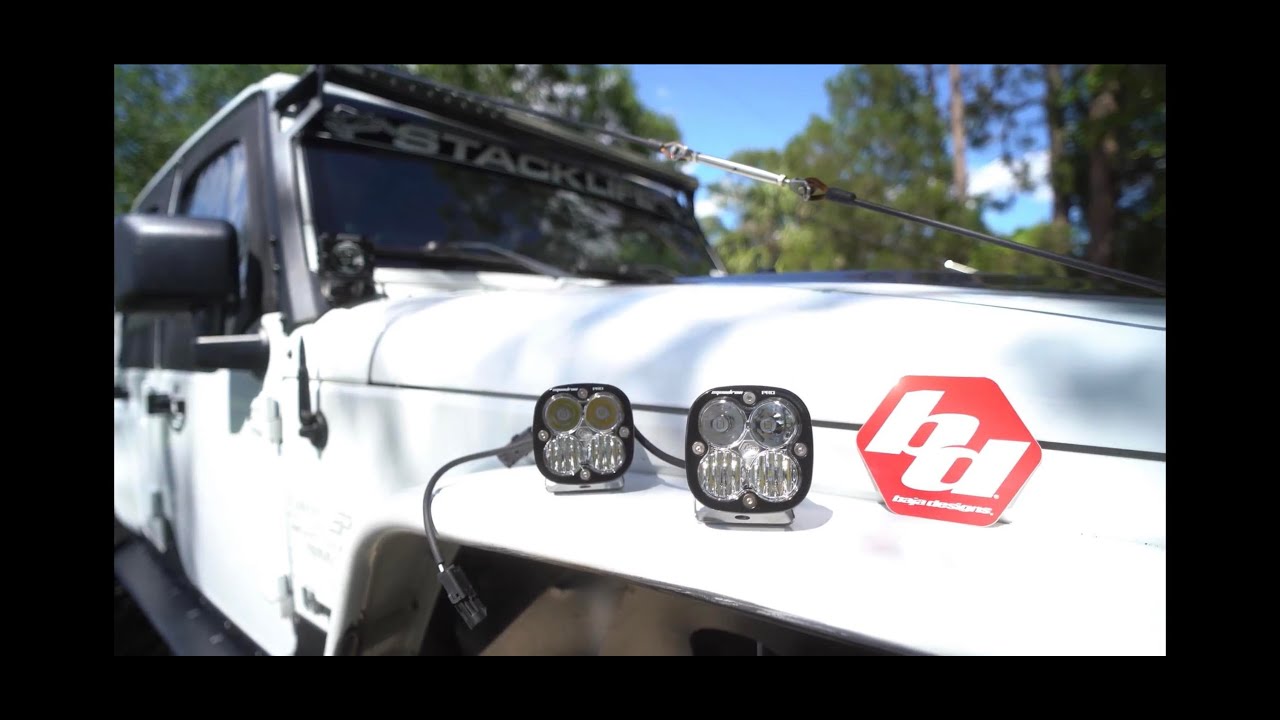 Baja Designs Squadron Pro Install - YouTube