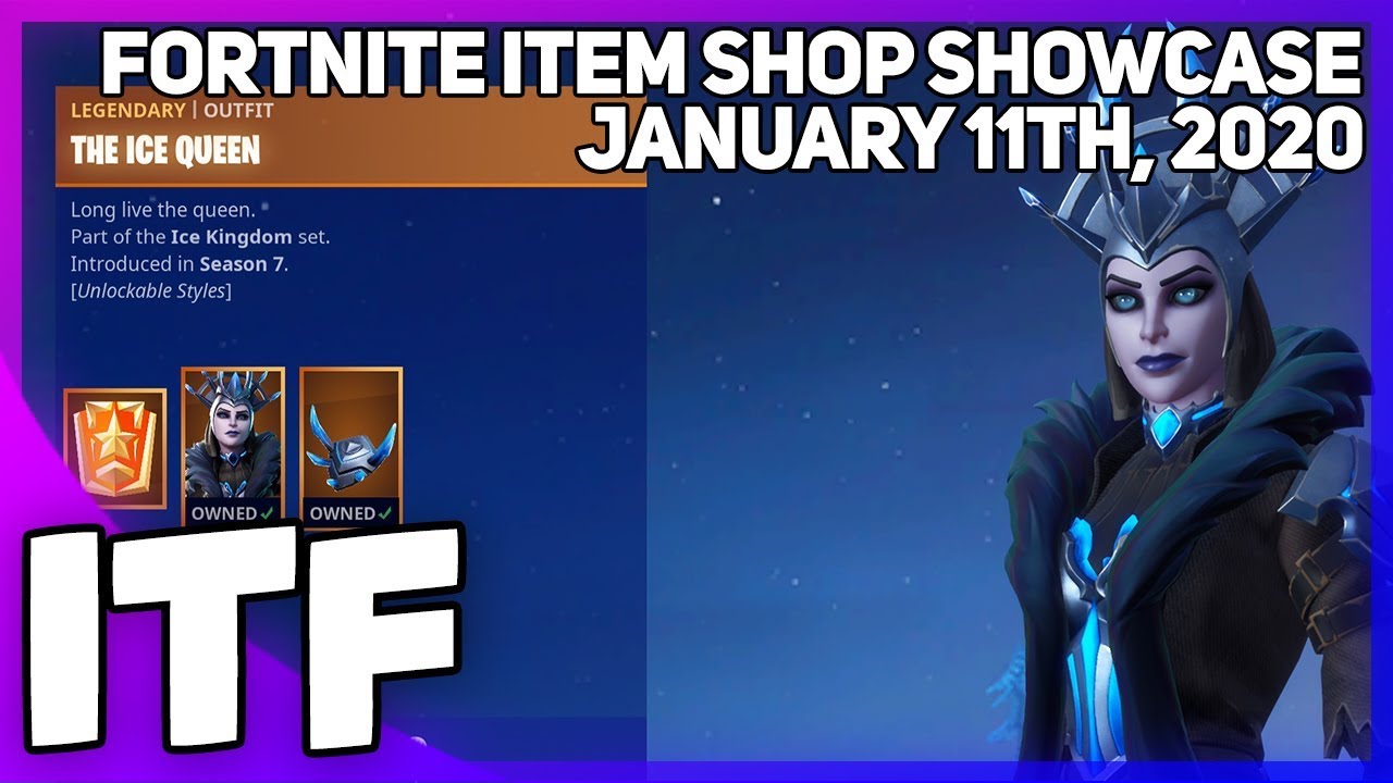 Fortnite Item Shop *RARE* THE ICE QUEEN IS BACK! [January 11th, 2020 ...