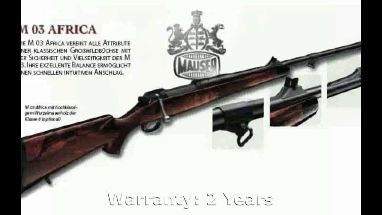 Mauser M 03 Alpine .300 Winchester Magnum Rifle - YouTube