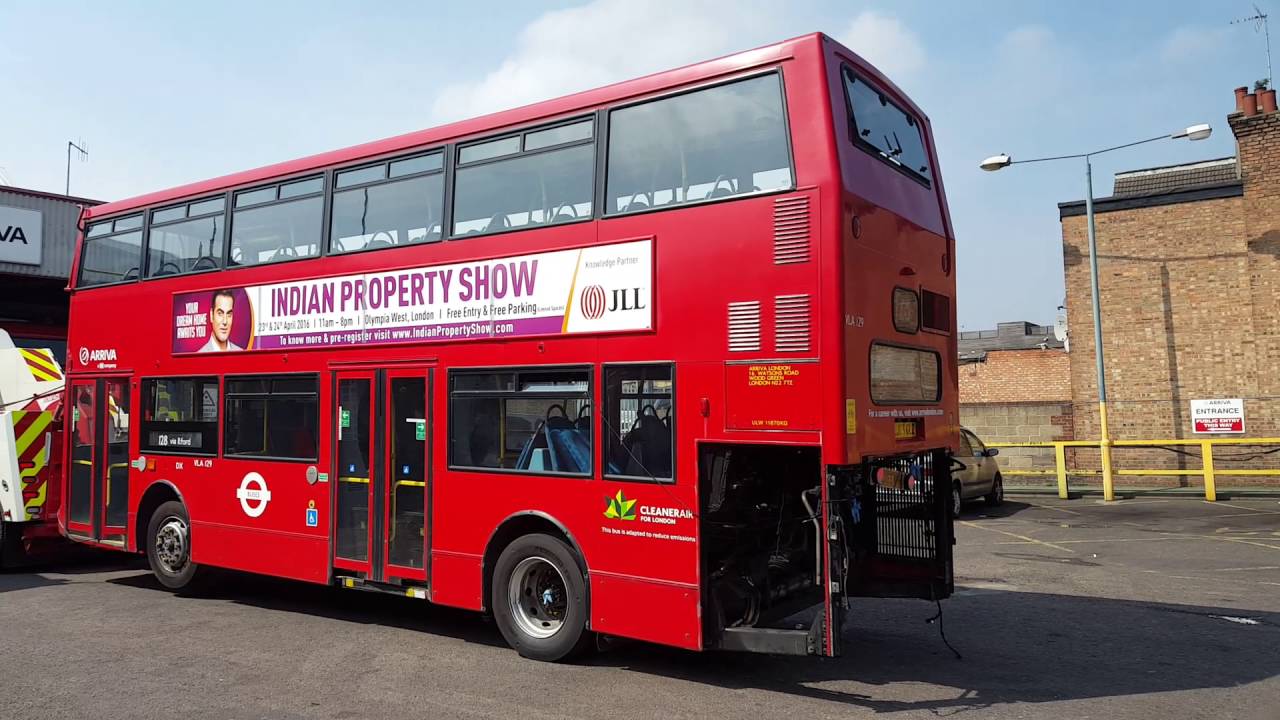 Arriva VLA129 LJ05GLZ Enfield bus garage 12th May 2016 - YouTube