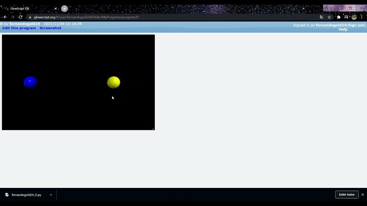 Simulação de colisão inelástica com VPython - YouTube