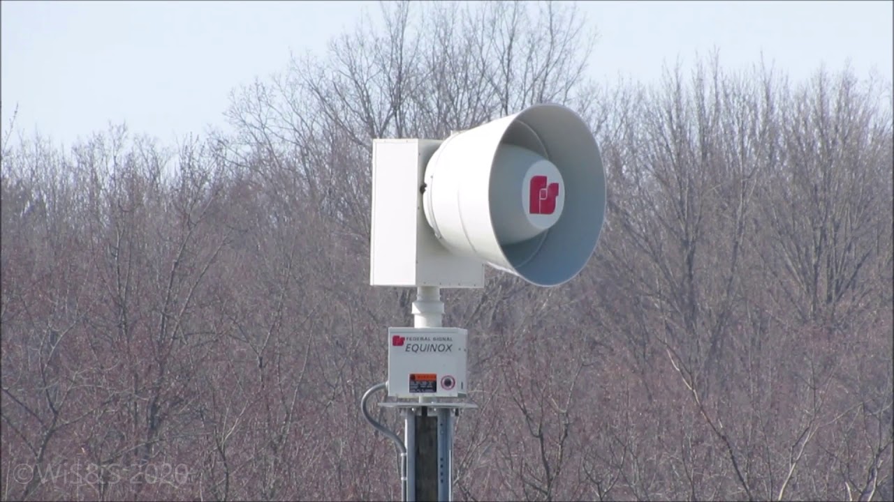 FS Equinox Siren Test | Medford, Wi - YouTube