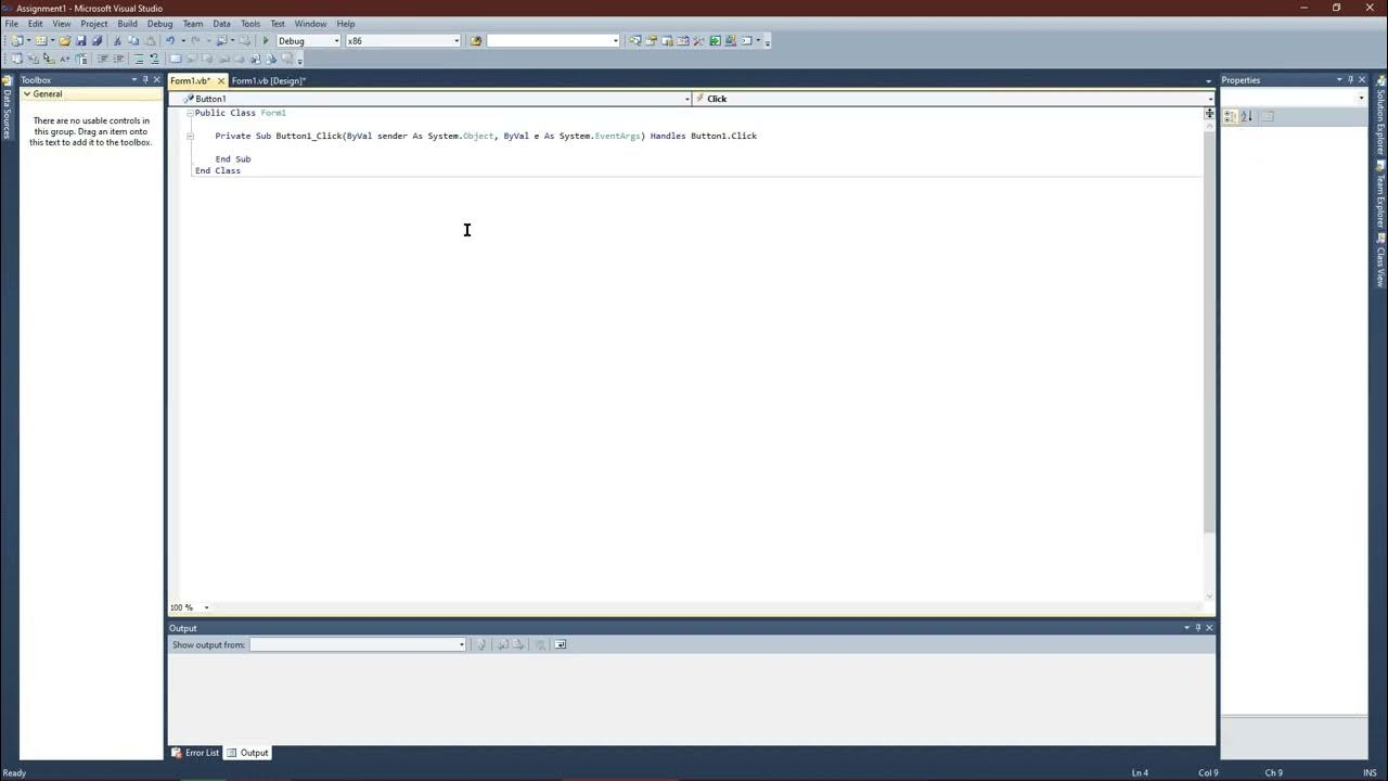 Visual Studio | VB.NET | Visual Basic Program Assignment #1 | MUDS-InfoTech - YouTube