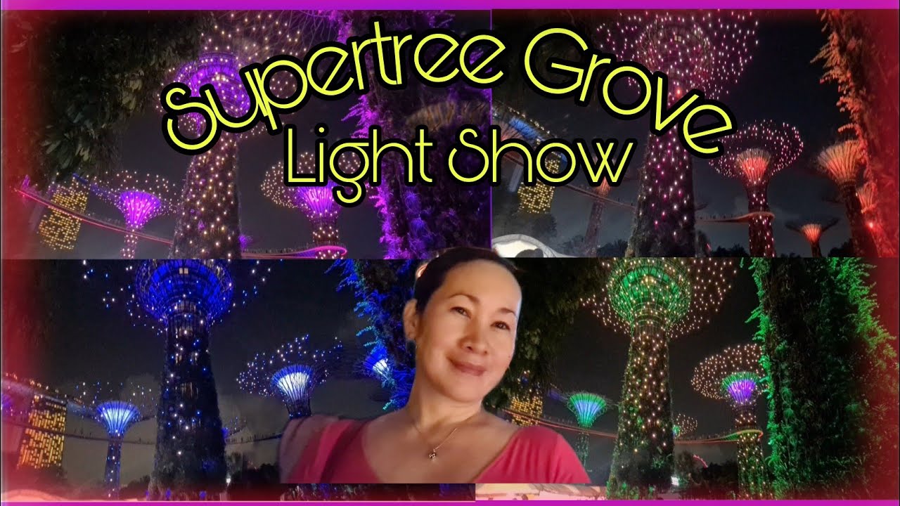 SUPERTREE GROVE LIGHT SHOW MARINA GARDEN BY THE BAY SINGAPORE ...