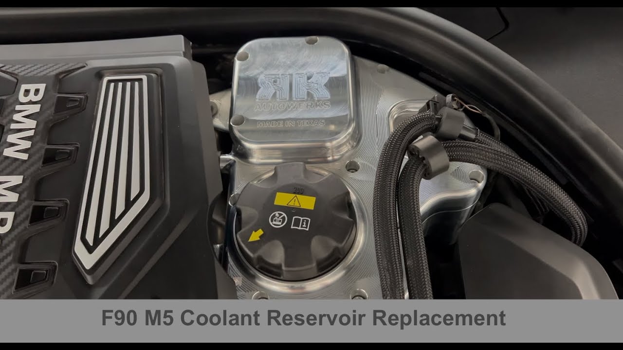 F90 M5 Coolant Reservoir Replacement DIY - YouTube