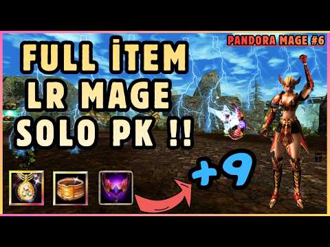 BÖLÜM SONU CANAVARI LR MAGE🔥💪- HARD MAGE PK💥- EVİL WİZARD FARM 🤑-  Knight Online Pandora Mage #6