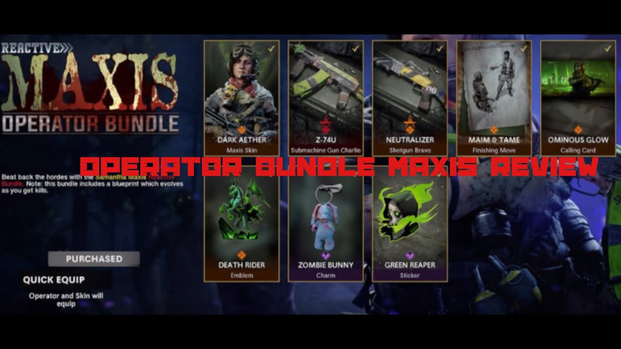 New call of duty Cold War Maxis operator bundle review - YouTube