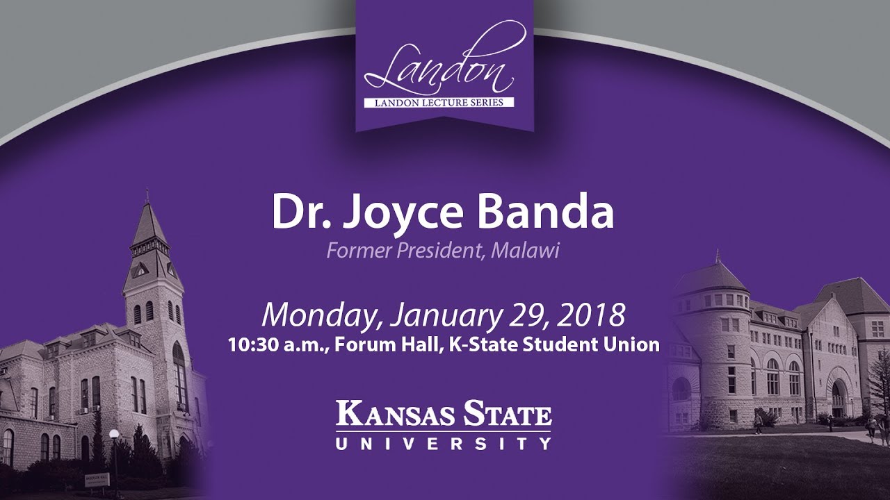 Landon Lecture | Dr. Joyce Banda - YouTube