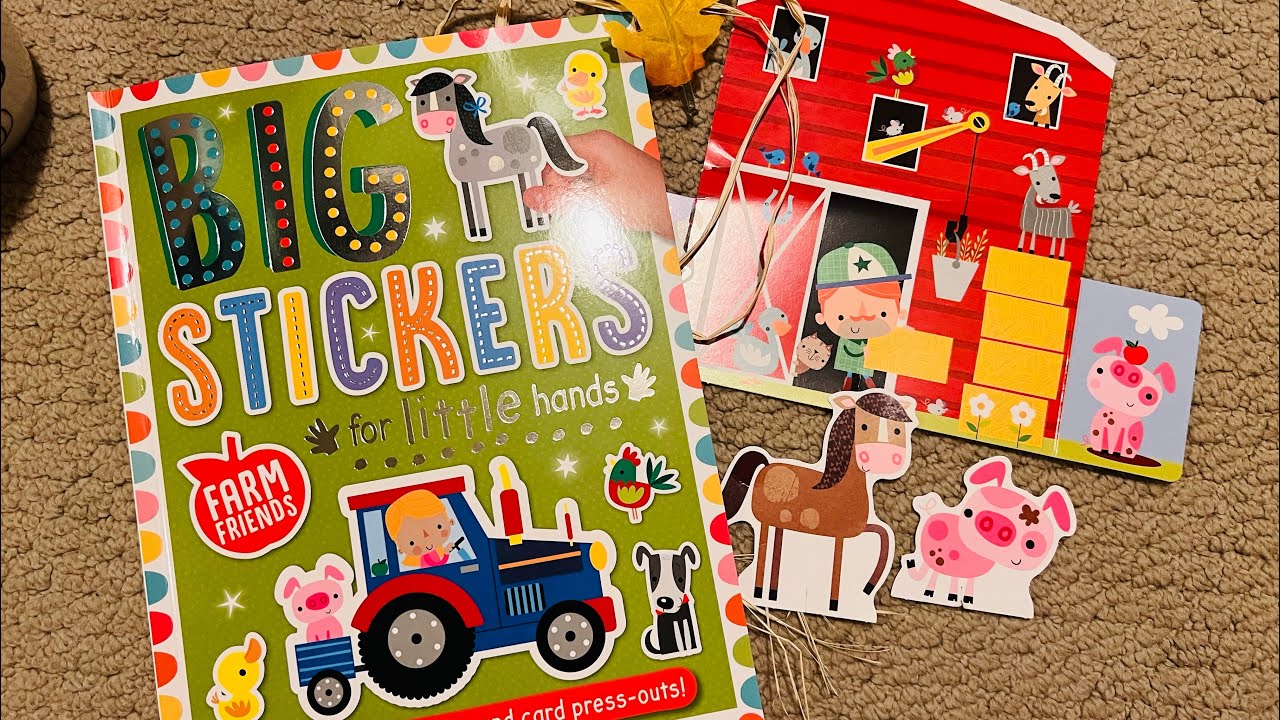 FARM FRIENDS Big Stickers for Little Hands - YouTube